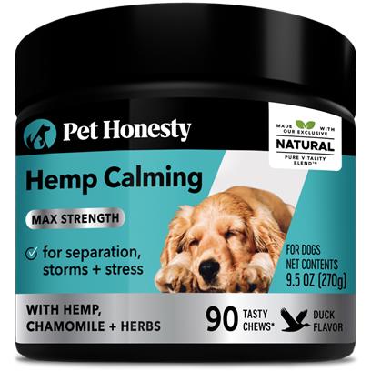 Buy Pet Honesty Dog Hemp Calming Max Strength Anxiety Soft Chews, Duck Online | PetCareRx